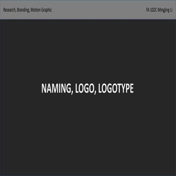Logo and naming | PPT
