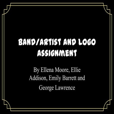 Logo assignment | PPT