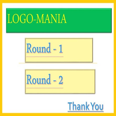 LOGO-MANIA (An event or A quiz type) | PPTX