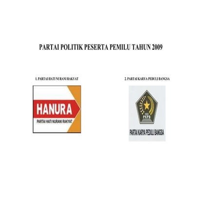 Logo parpol tahun 2023 yang di pakai saat pemilu | PPT