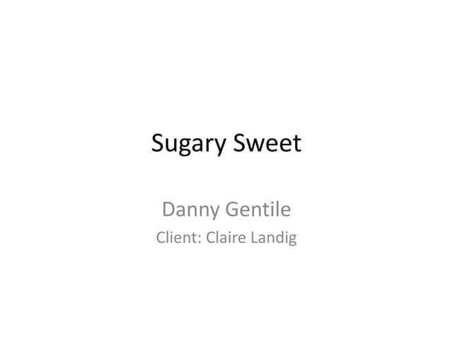 Sugary Sweet Logo Design Ppt