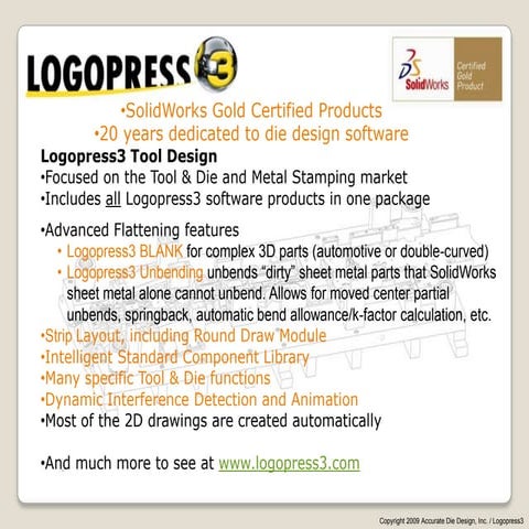 Logopress3 Die Design Powerpoint | PPSX