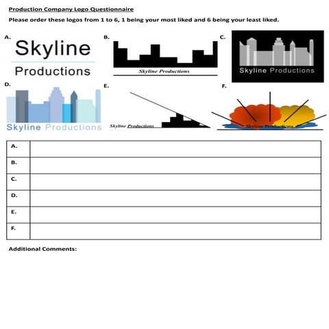 Logo questionnaire | PDF