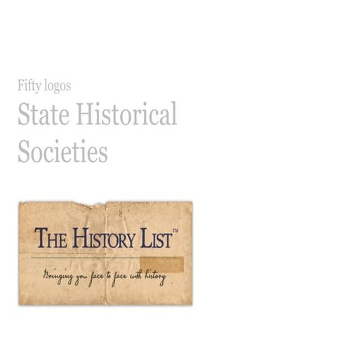 Logos for all 50 state historical societies | PPT