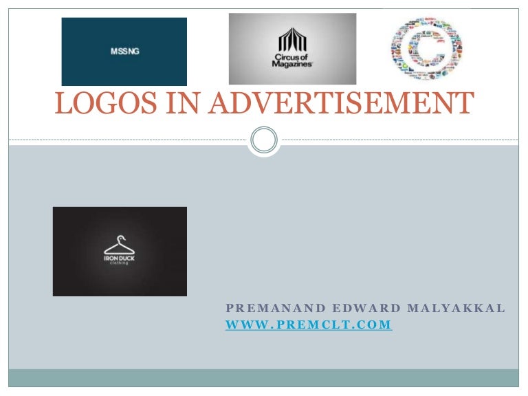 Logos in advertisements