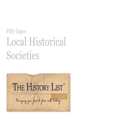 Logos for 66 local historical societies | PPT