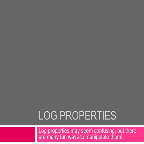 Log properties | PPT
