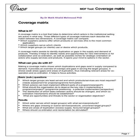 Logramme coverage_matrix__by dr malik khalid mehmood ph_d | PDF | Free ...