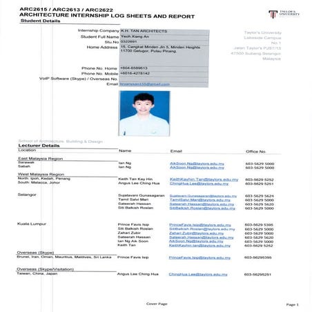 Intern Log sheet | PDF