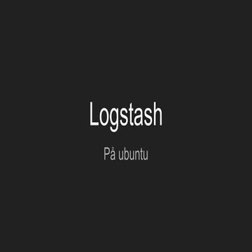 Logstash | PDF