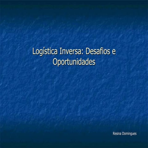 Logística Inversa | PPT