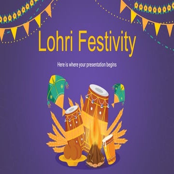 Lohri Festivity Powerpoint Presentation. | PPTX