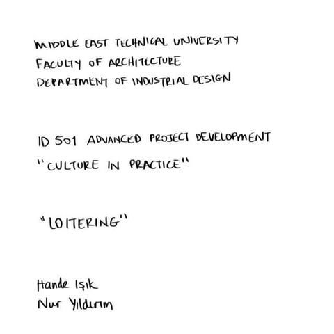 Loitering concepts | PPTX