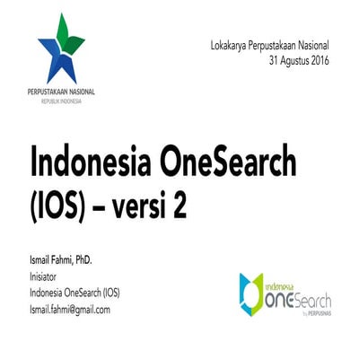 Indonesia OneSearch (IOS) – versi 2 | PDF