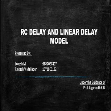 Rc delay modelling in vlsi | PPTX