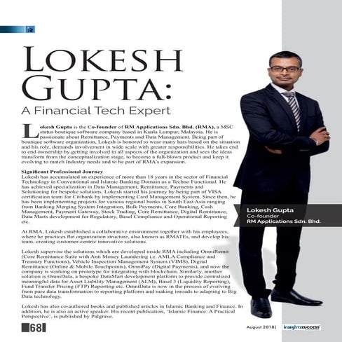 Lokesh Gupta: A Financial Tech Expert | PDF