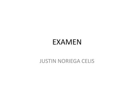 Examen | PPTX
