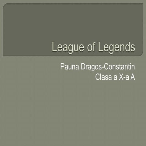 League of Legends | PPT