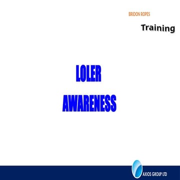 LOLER awareness presentation for beginners.ppt