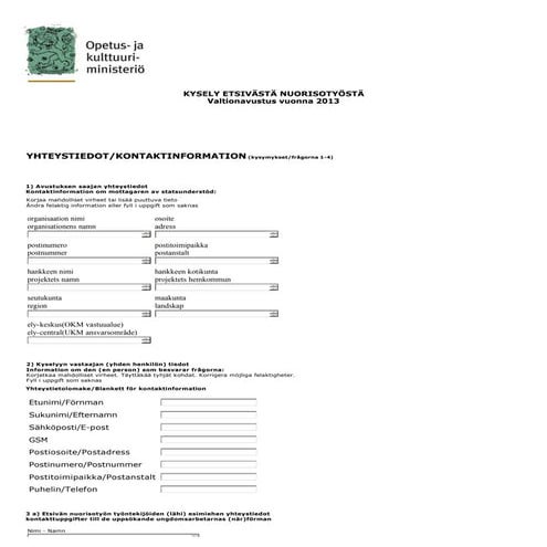 et-kyselylomake 2013 | PDF