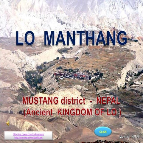 LO MANTHANG - Mustang - NEPAL | PPSX