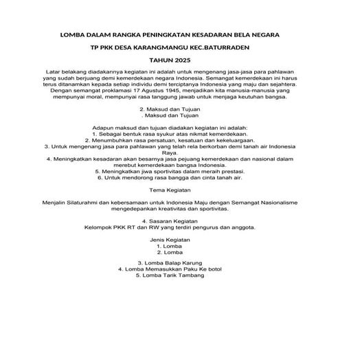 LOMBA DALAM RANGKA PKBN.PADA KELUARGA INDONESIAdocx | DOCX