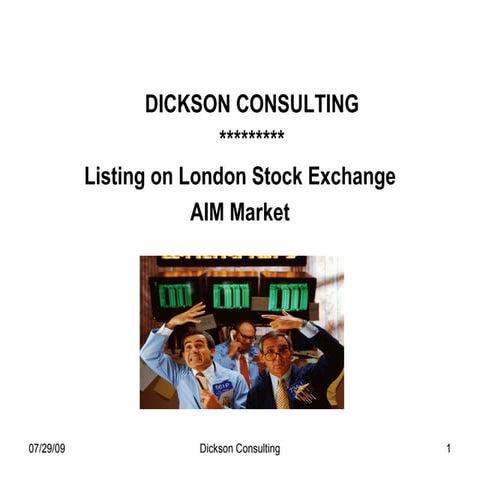 London Stock Exchange AIM Listing | PPT