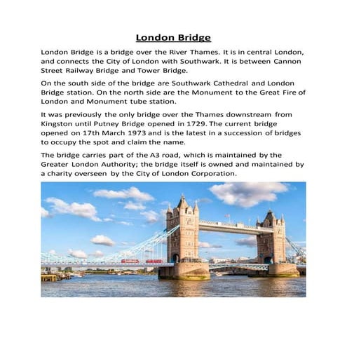 London Bridge | DOCX