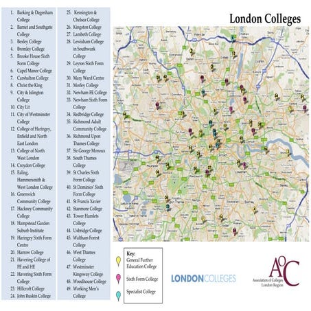 London Colleges map | PDF