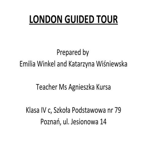 London guided tour ppt | PPT