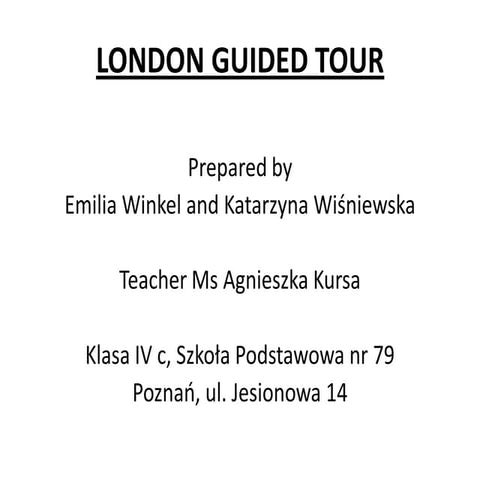 London guided tour ppt | PPT