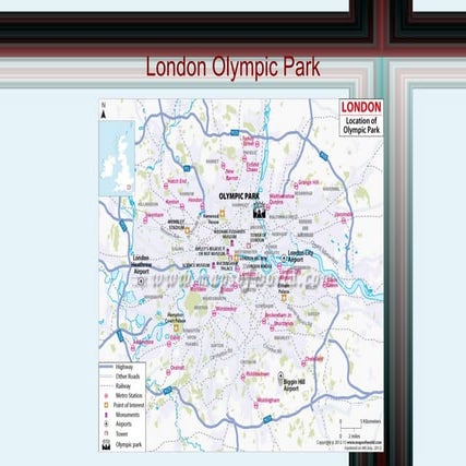 London Olympic Venues Map | PPT | Rail Travel | Travel Type