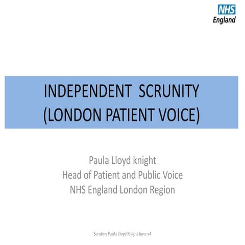 London Patient Voice | PPTX