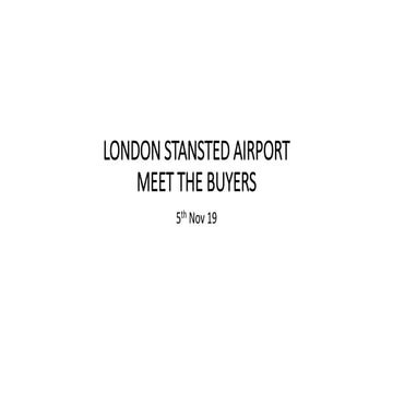 London stansted airport | PPTX