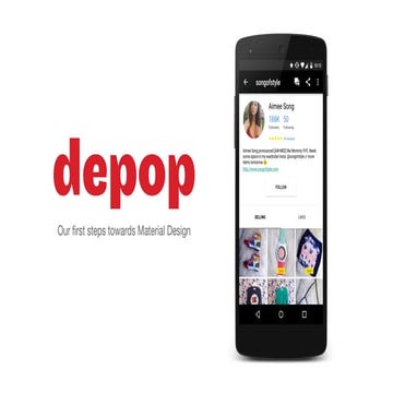 Depop - "Our first steps towards Material Design" @ London Android ...