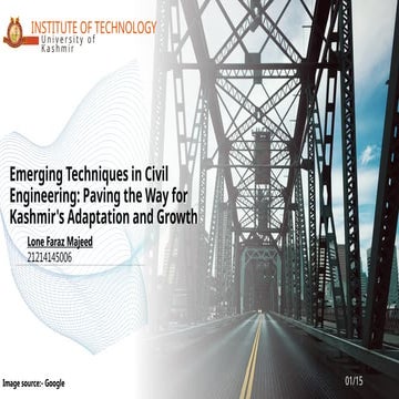 emerging techniques in civil engineering | PPTX