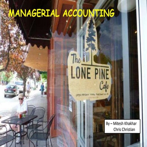 BEST, LONE PINE CAFE' CASE STUDY | PPTX