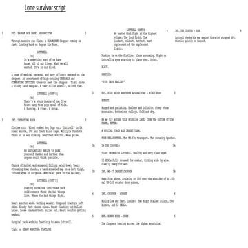 Lone survivor script | PPTX