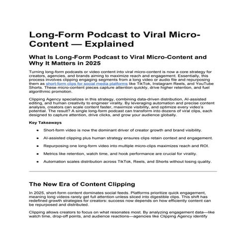 Long-Form Podcast to Viral Micro-Content — Explained.docx