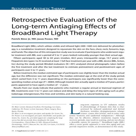 Long term-evaluation-of-the-anti aging-effects-of-broadbandlight-therapy | PDF
