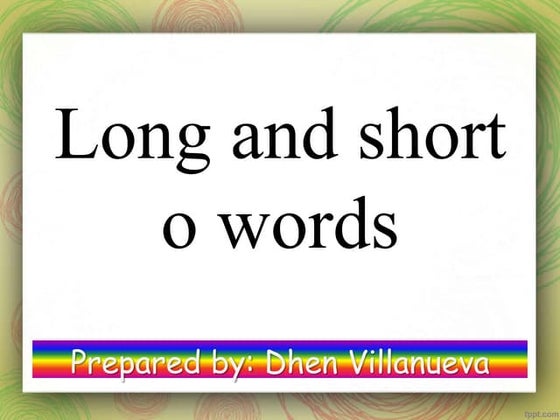Long oo and short oo | PPT