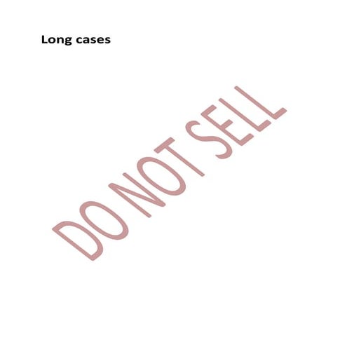 Long cases in medicine notes | PDF