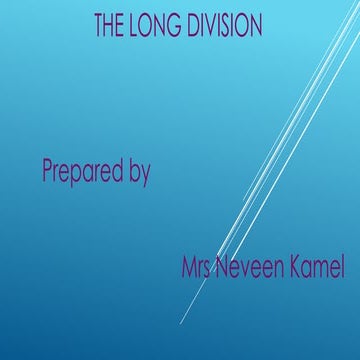 Long division | PPTX