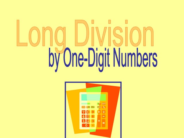 Long division | PPT