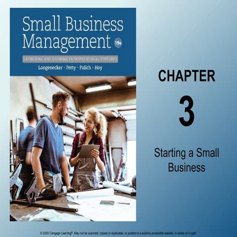 Small Business Management Chapter 3 PowerPoint | PPTX