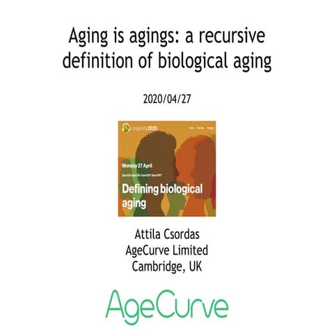Aging is agings: a recursive definition of biological aging | PPT