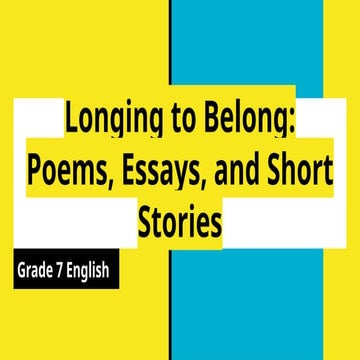 Longing to Belong_ Poems, Essays, and Short Stories.pptx