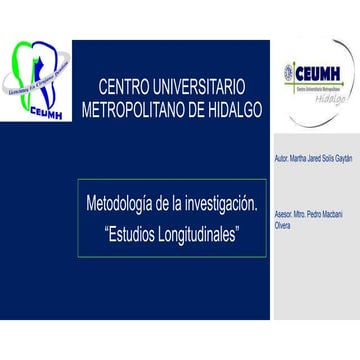 Estudios Longitudinales | PPTX