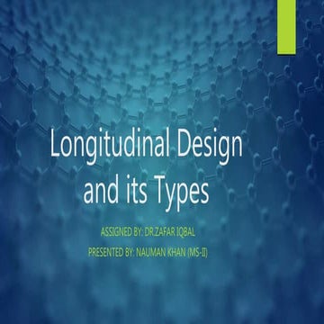 Cross sectional vs Longitudinal Study