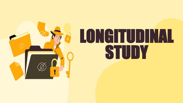 Longitudinal Research Design | PPTX